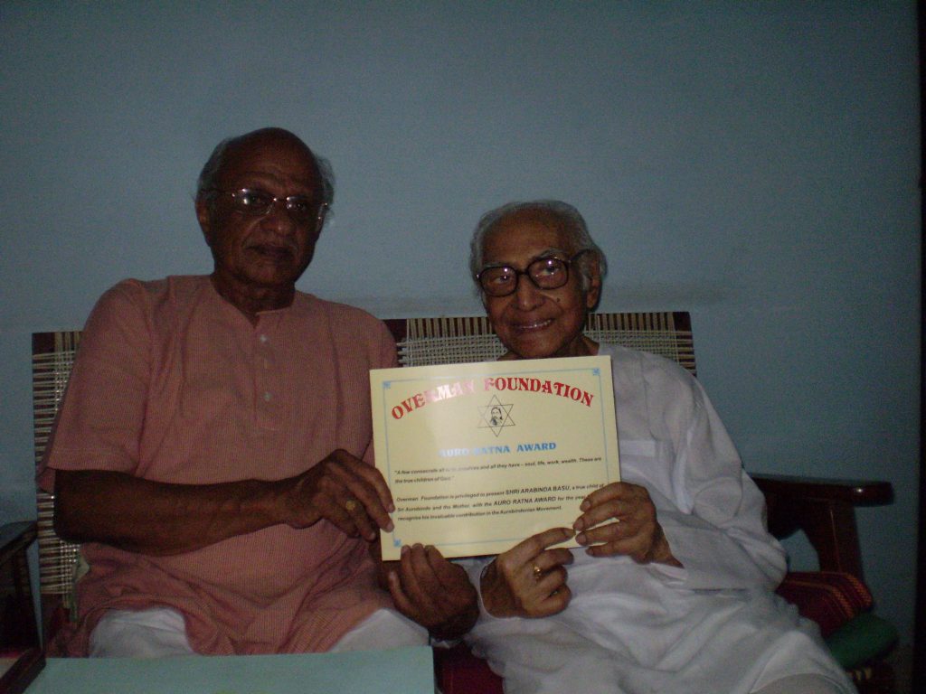 The First “Auro-Ratna Award” Ceremony: A Report – Overman Foundation