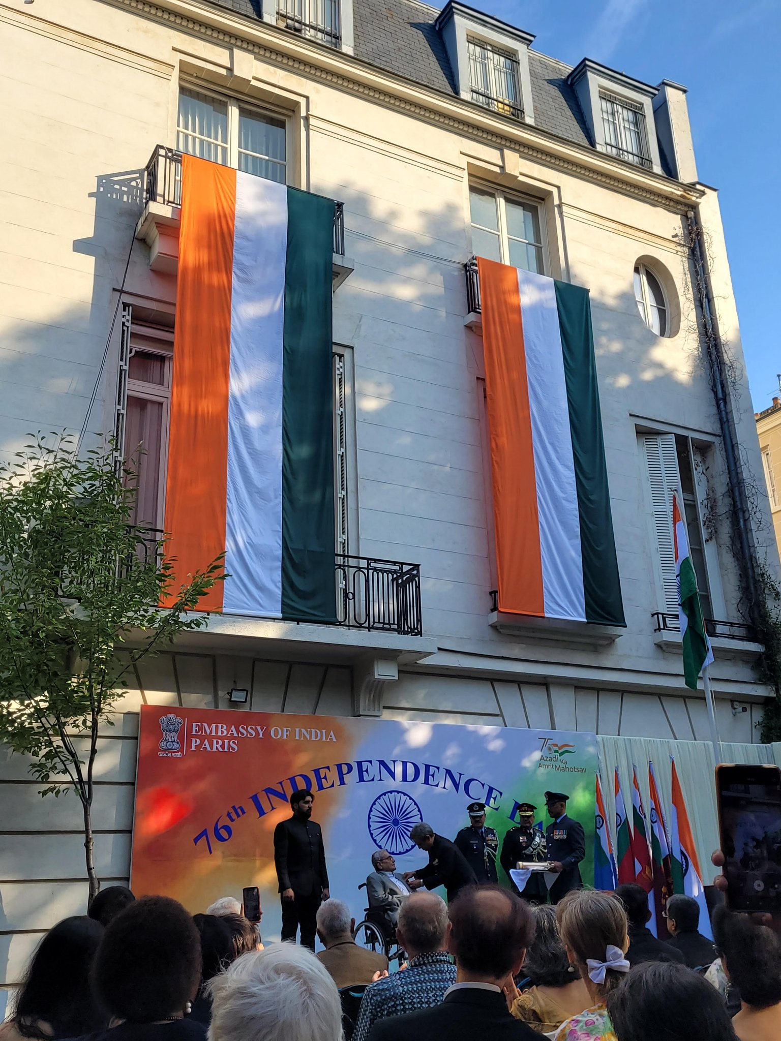 Dr. Prithwindra Mukherjee presented with the Padma Shri at the Embassy ...