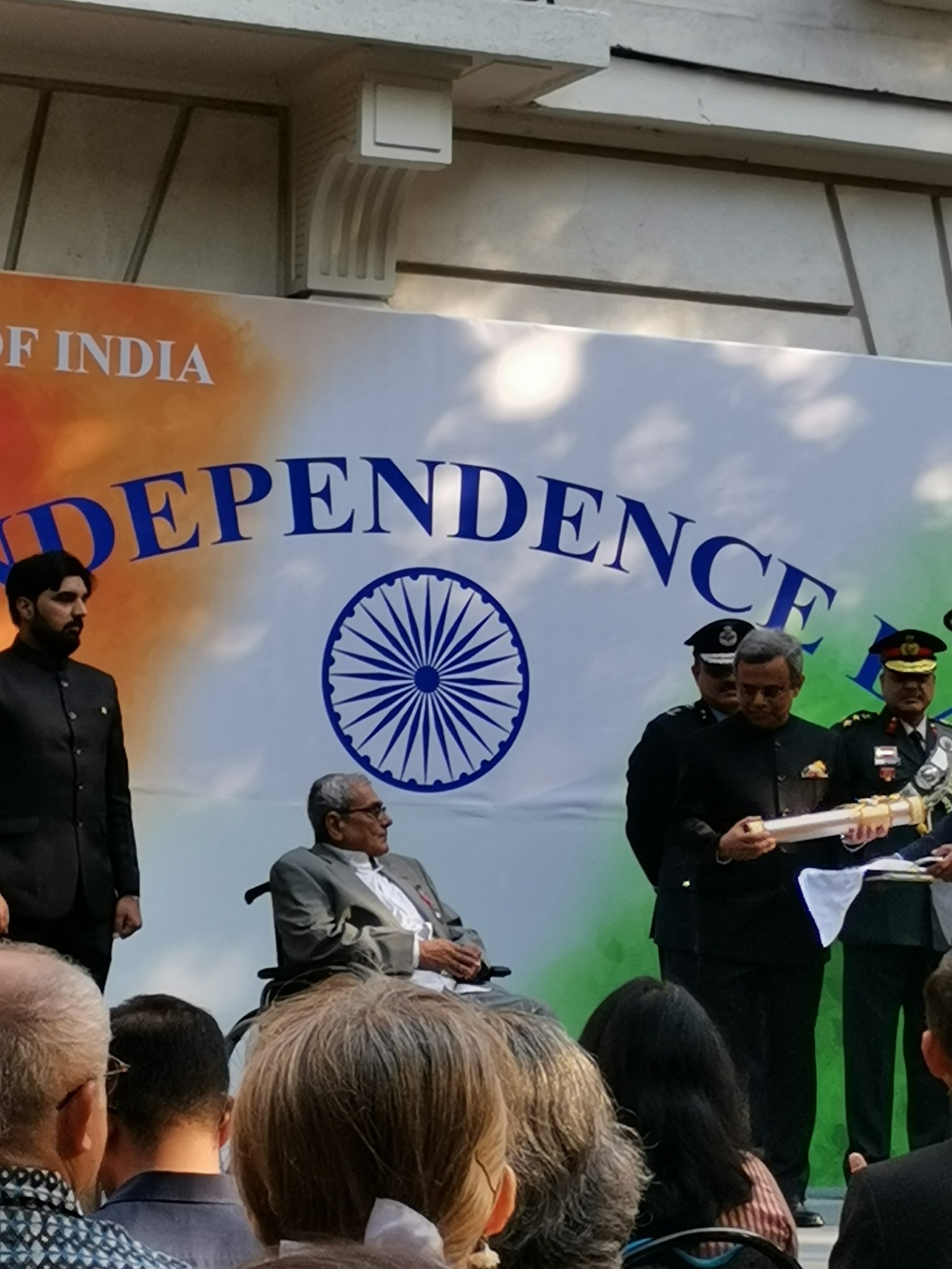 Dr. Prithwindra Mukherjee presented with the Padma Shri at the Embassy ...